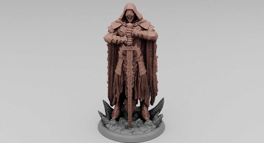 The Fade Shadow Warrior Flesh of Gods D&D Pathfinder 32mm Character ...