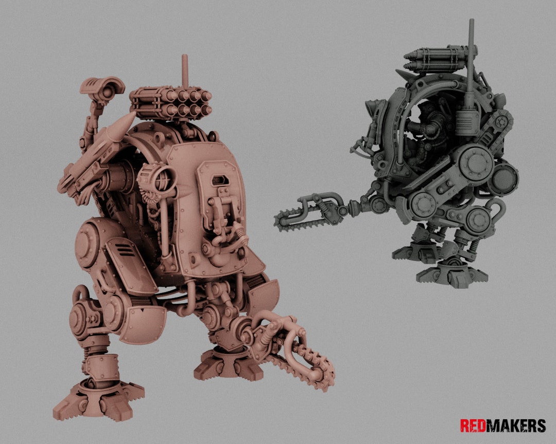 Solar Guard Armored Walker Red Makers Miniatures - Etsy