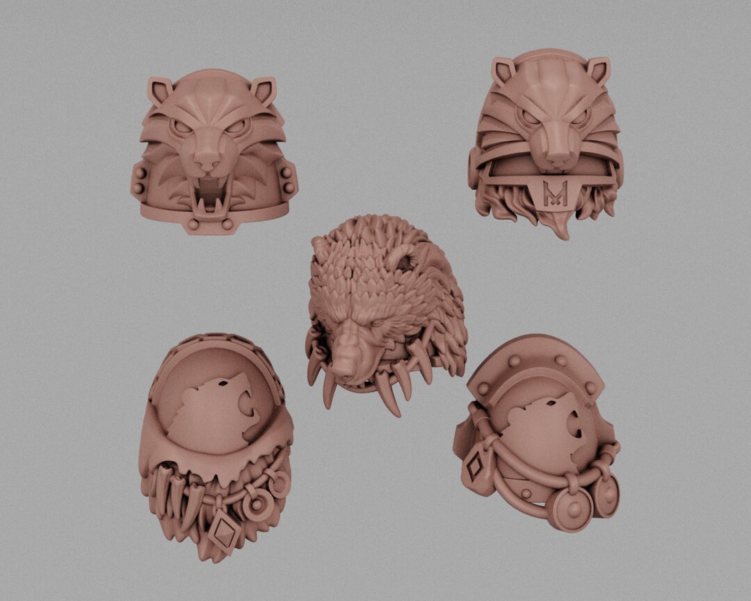 Primal Viking Bear Tribe Pads - Etsy