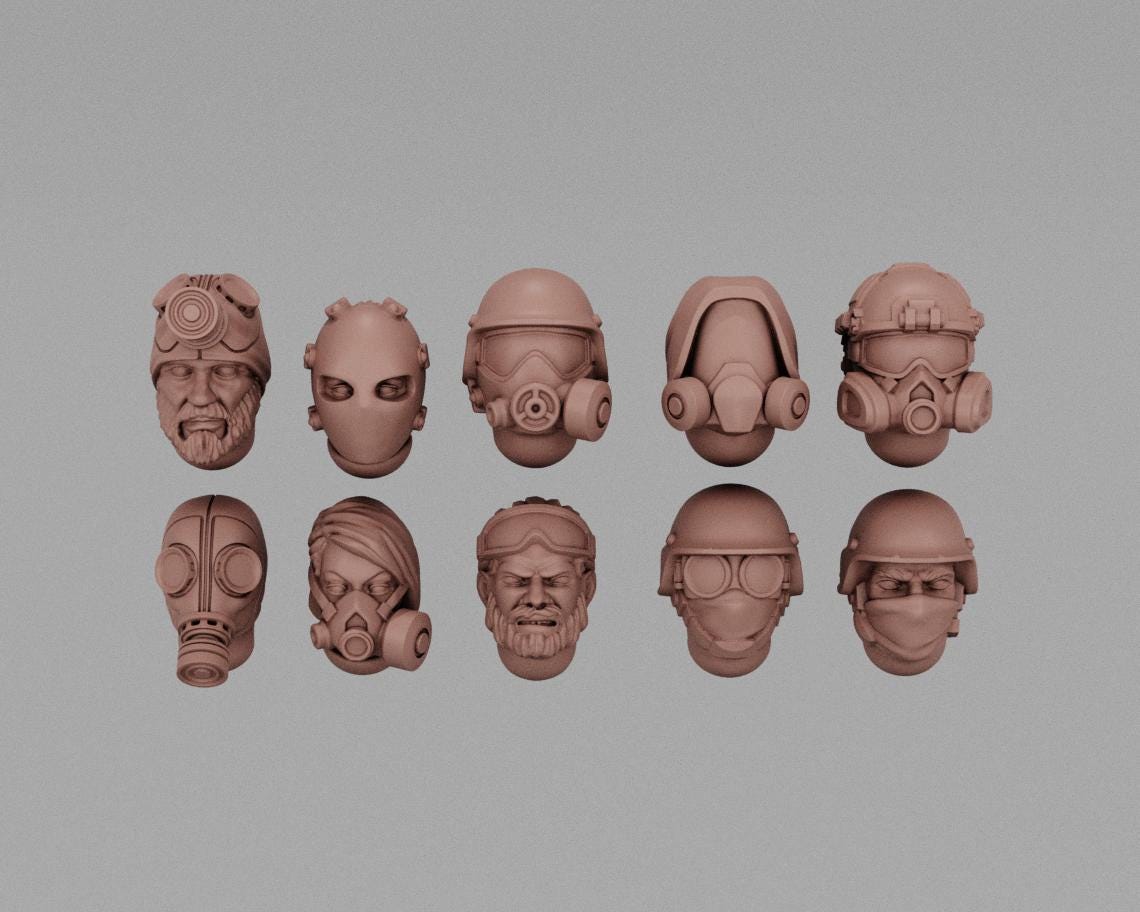STALKER Assorted Heads | Human Infantry Heads - Etsy