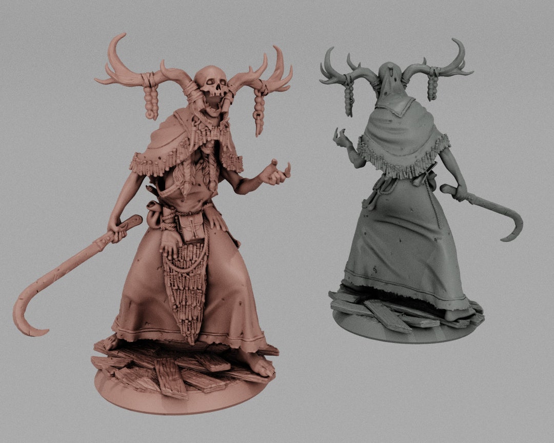 Night Hag female Flesh of Gods D&D Pathfinder 32mm Character Miniature ...