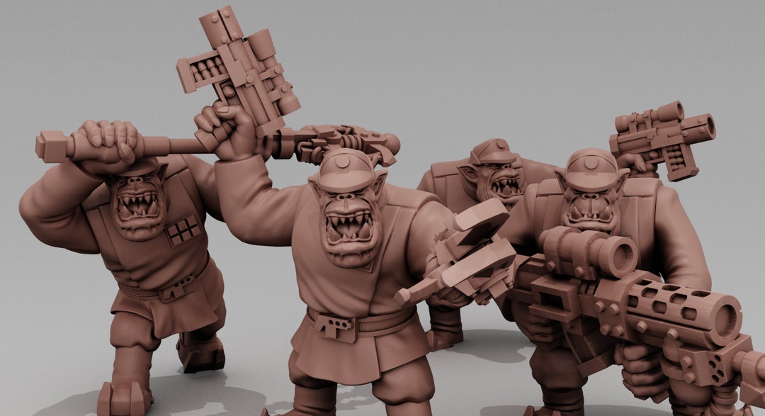 Siff Ork Officers 5 Star WAAAGH Space Orcs by Joshbutin3d - Etsy UK
