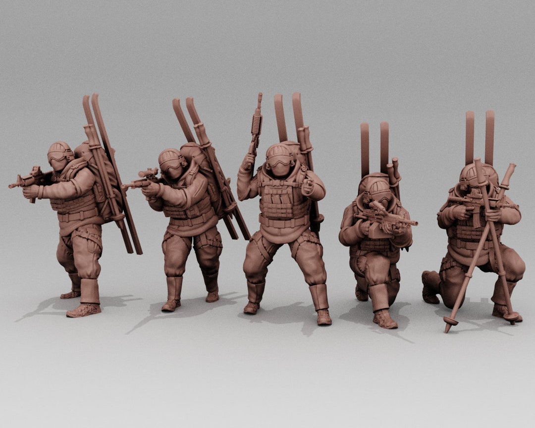 Arctic Tactical Force Modern Military Tabletop Wargaming 28mm / 32mm - Etsy