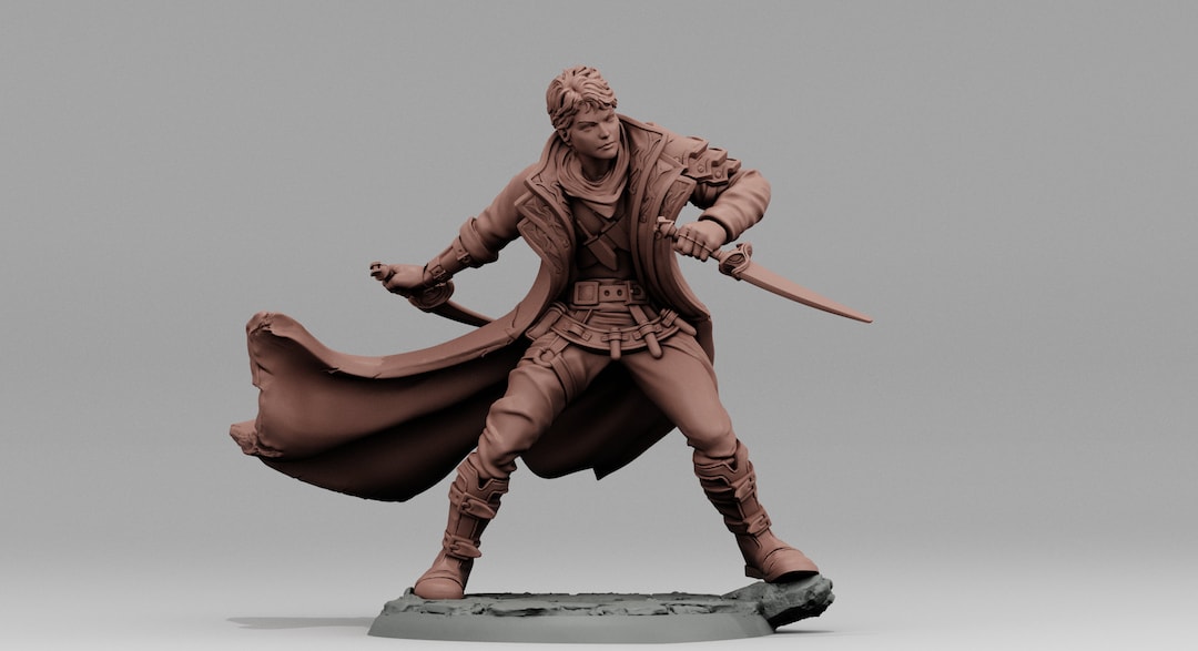 Rogue Thief female D&D Pathfinder 32mm Character Miniature - Etsy