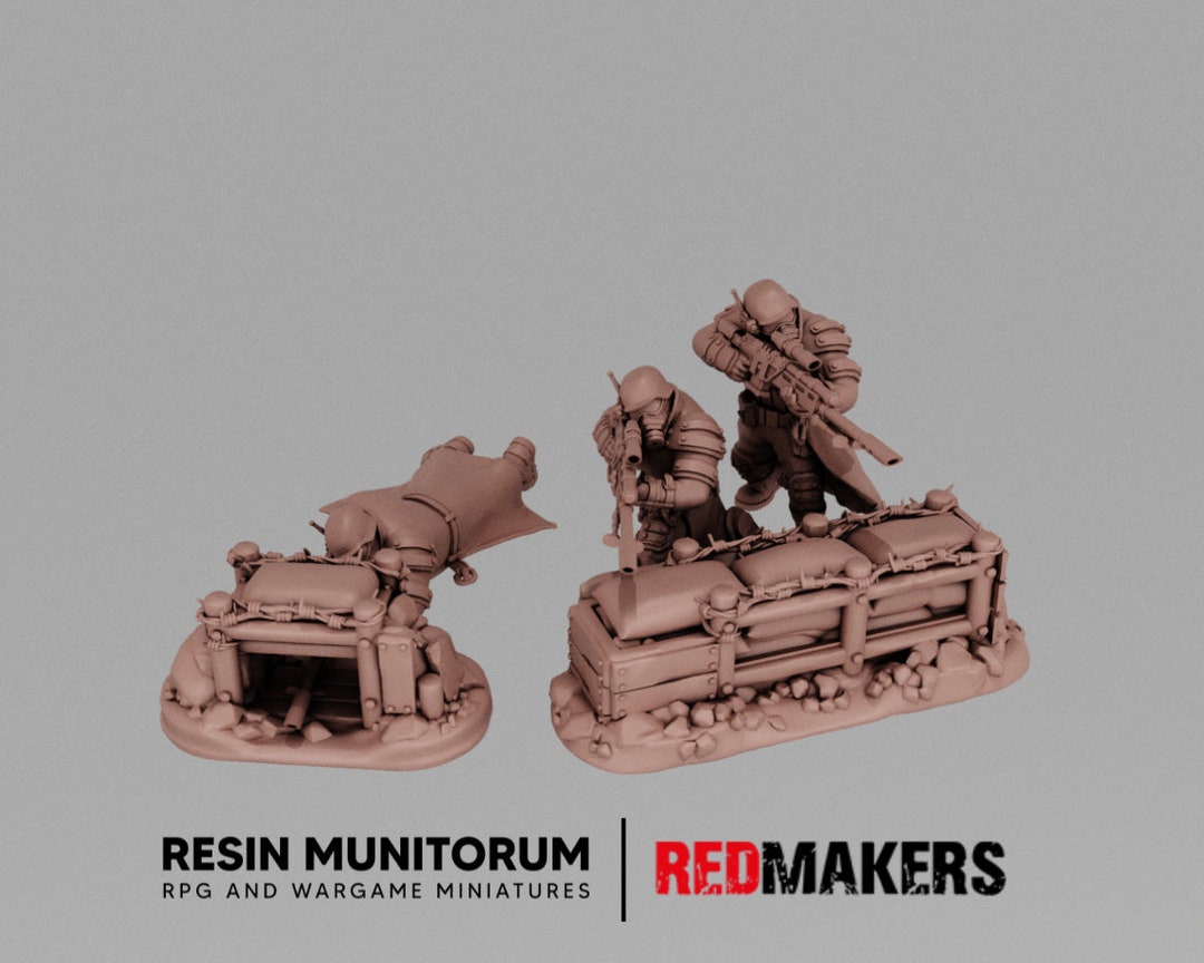 Steel Guard Sniper Team Red Makers Miniatures - Etsy