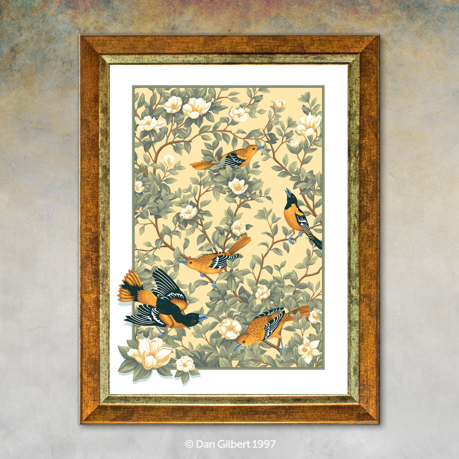 Limited Edition Giclée Print - Orioles & Magnolia by Dan Gilbert - Etsy