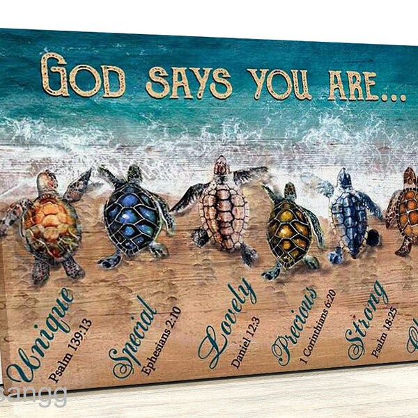 God Says You Are Canvas - Etsy