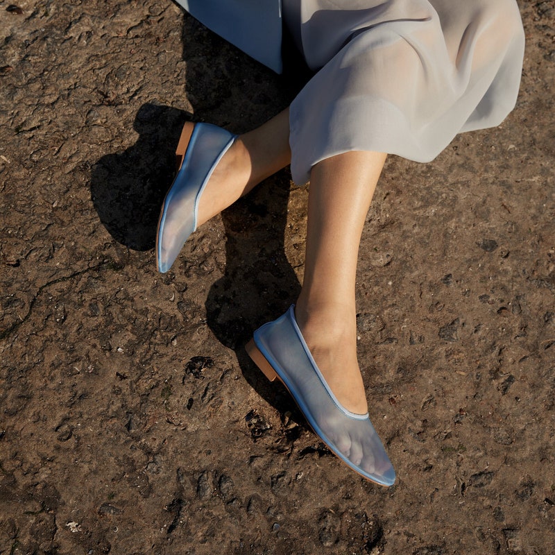 Blue Ballet Flats - Etsy