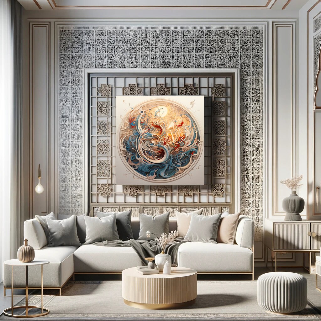Contemporary Islamic Wall Art, Arabic Home Decor, Muslim Gift - Etsy