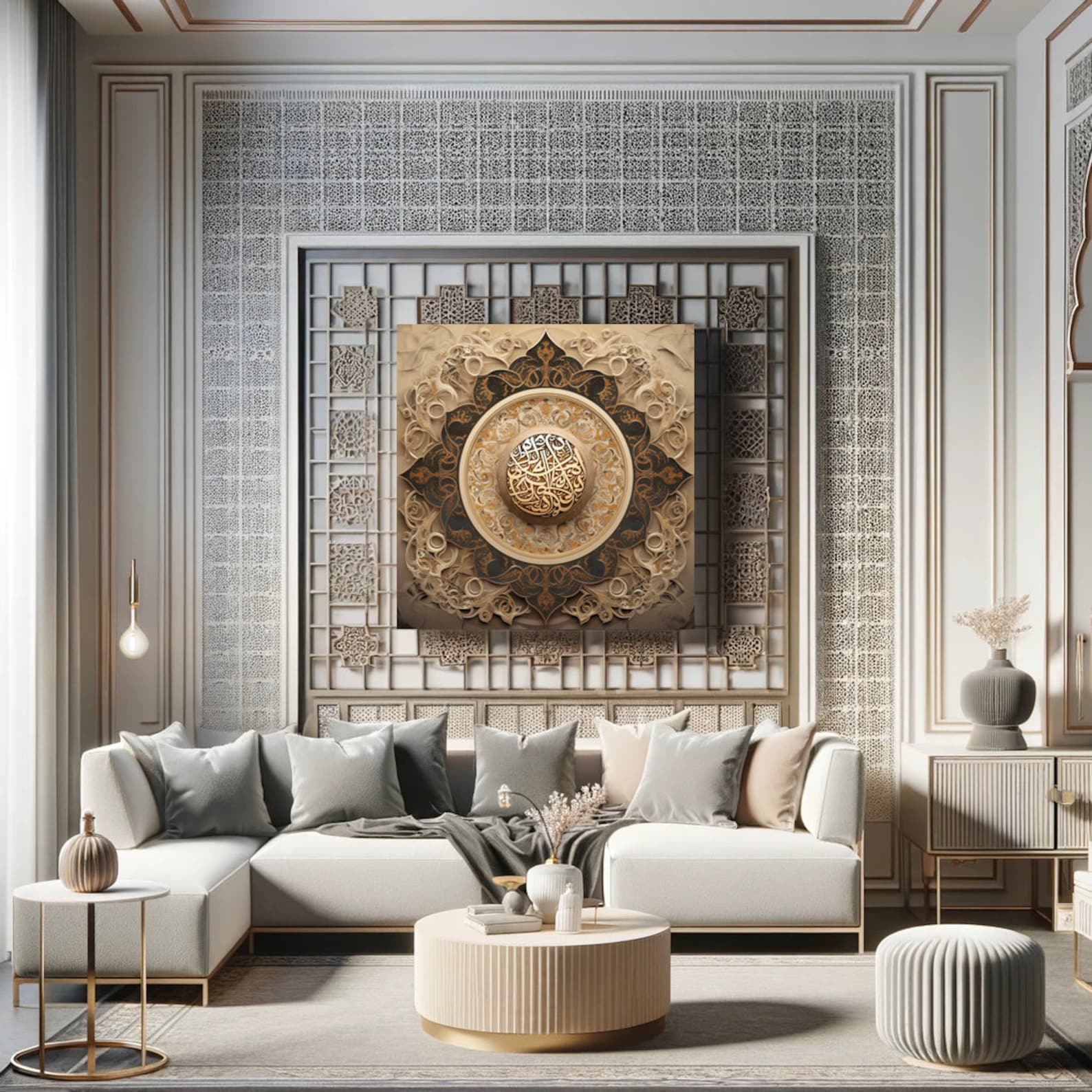 Stylish Islamic Wall Art, Elegant Arabic Script, Muslim Home Decor - Etsy