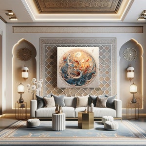 Contemporary Islamic Wall Art, Arabic Home Decor, Muslim Gift - Etsy