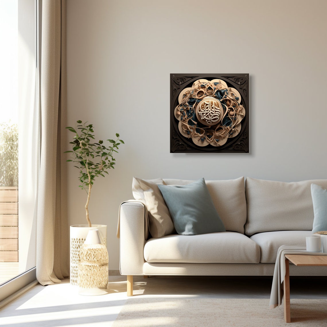 Modern Islamic Wall Art, Islamic Home Decor, Arabic Calligraphy, Muslim ...
