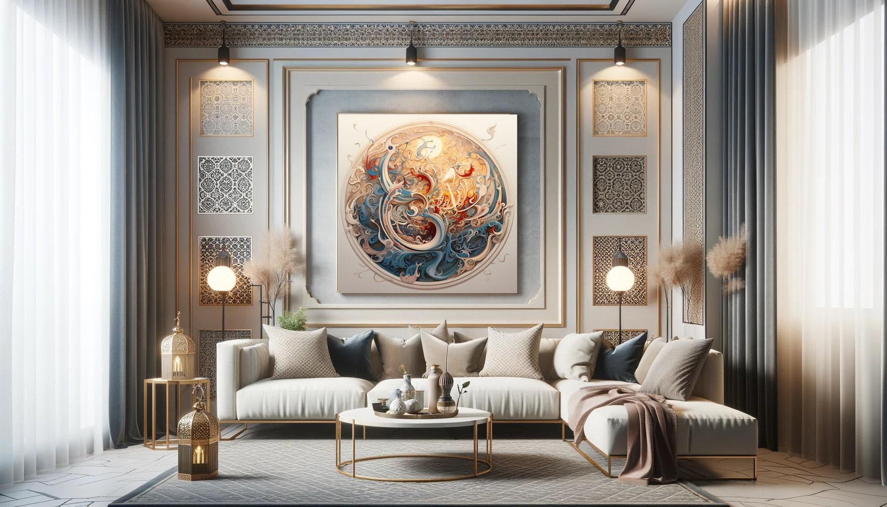 Contemporary Islamic Wall Art, Arabic Home Decor, Muslim Gift - Etsy