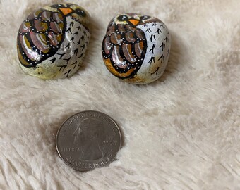 Painted Owl Rocks - Etsy
