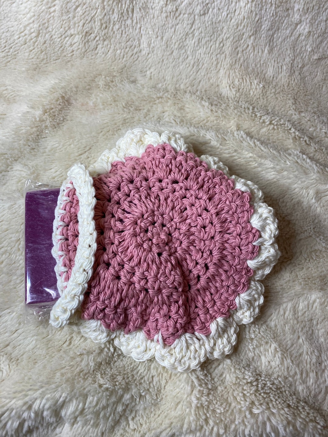 Soap Sachet/pouch Crochet Holder With Hand Crafted Soap - Etsy