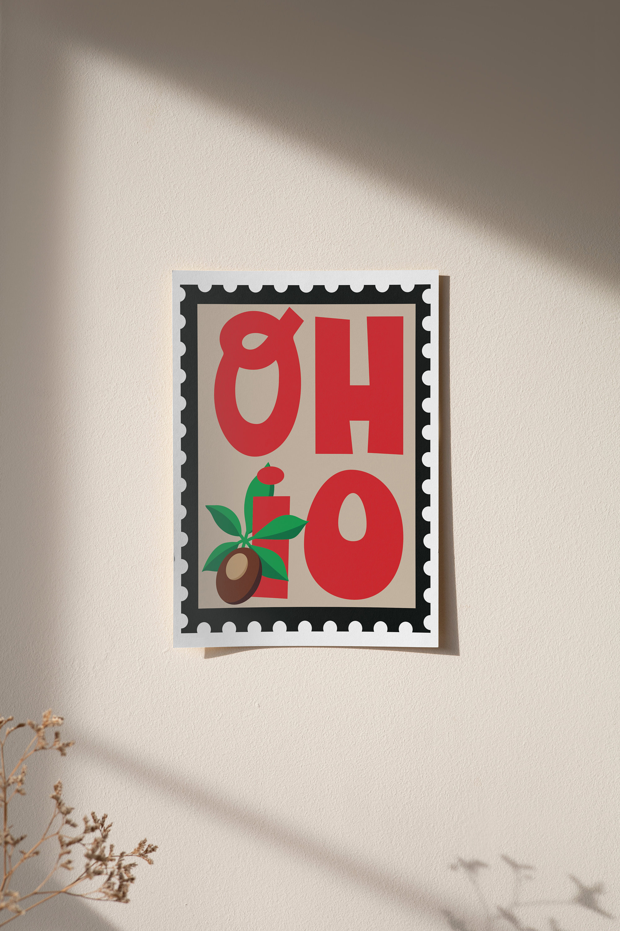Ohio Stamp Poster, Digital Download Wall Art, Digital Prints, Art ...