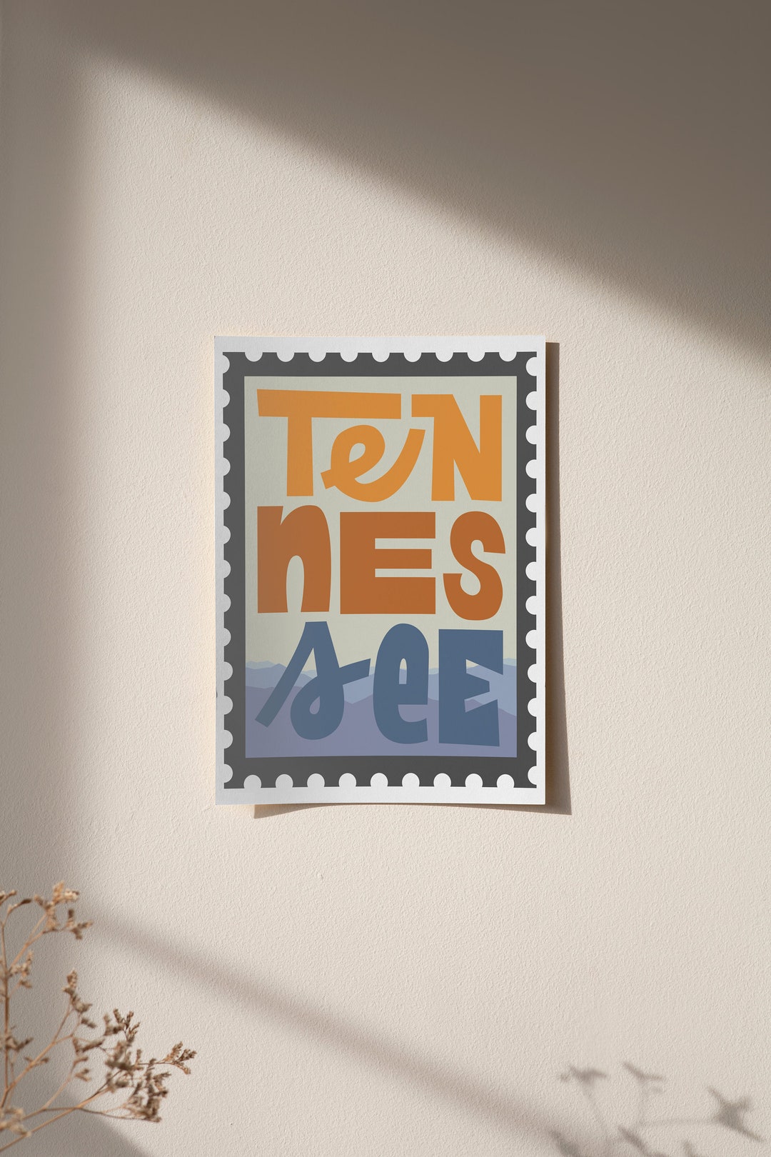 Tennessee Stamp Poster, Digital Download Wall Art, Digital Prints, Art ...