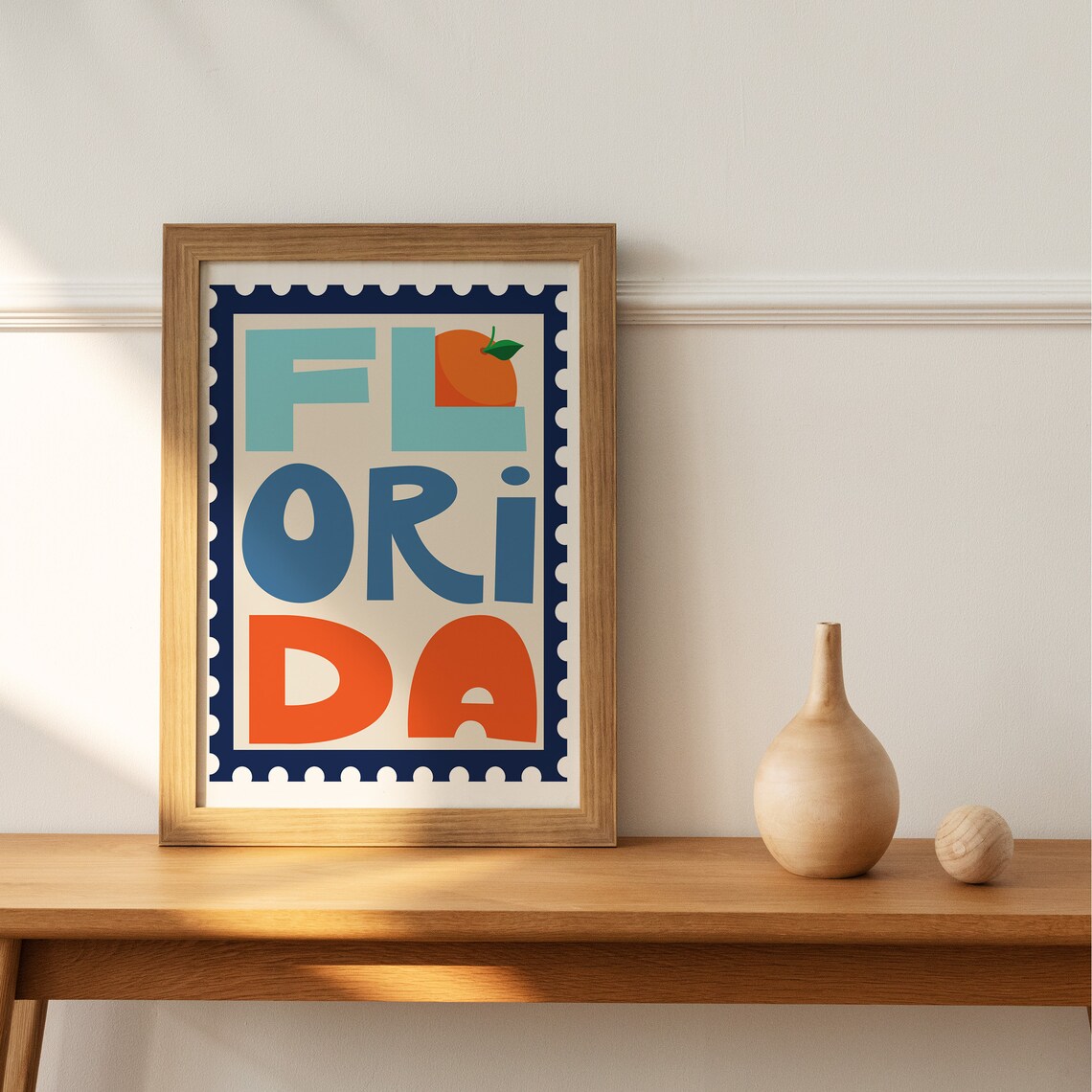 Florida Stamp Poster, Digital Download Wall Art, Digital Prints, Art ...