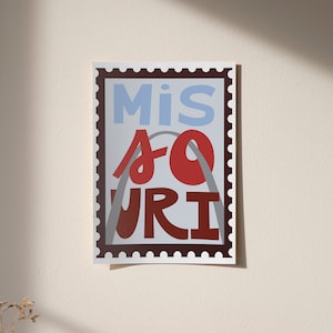 Missouri Stamp Poster, Digital Download Wall Art, Digital Prints, Art ...