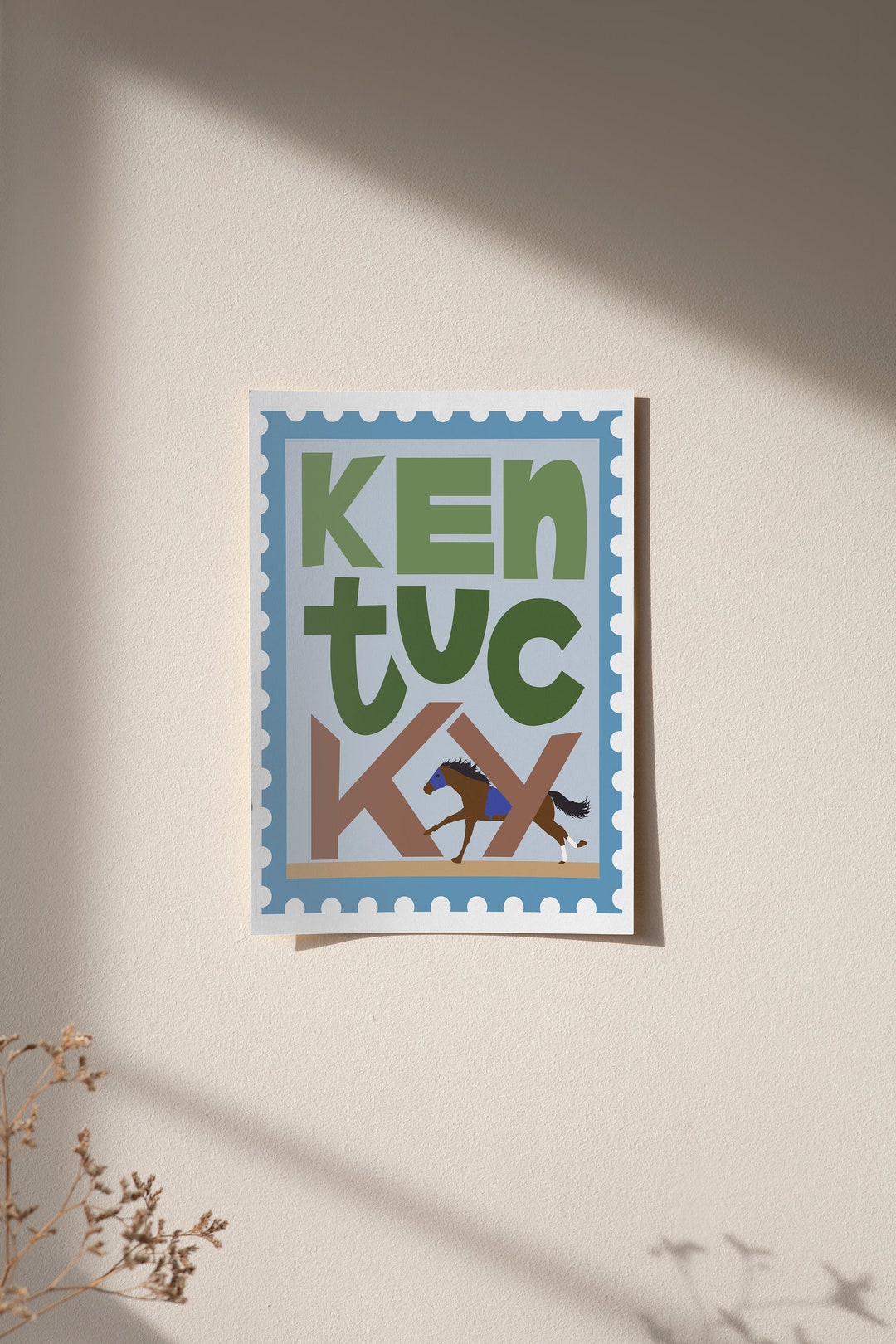 Kentucky Stamp Poster, Digital Download Wall Art, Digital Prints, Art ...