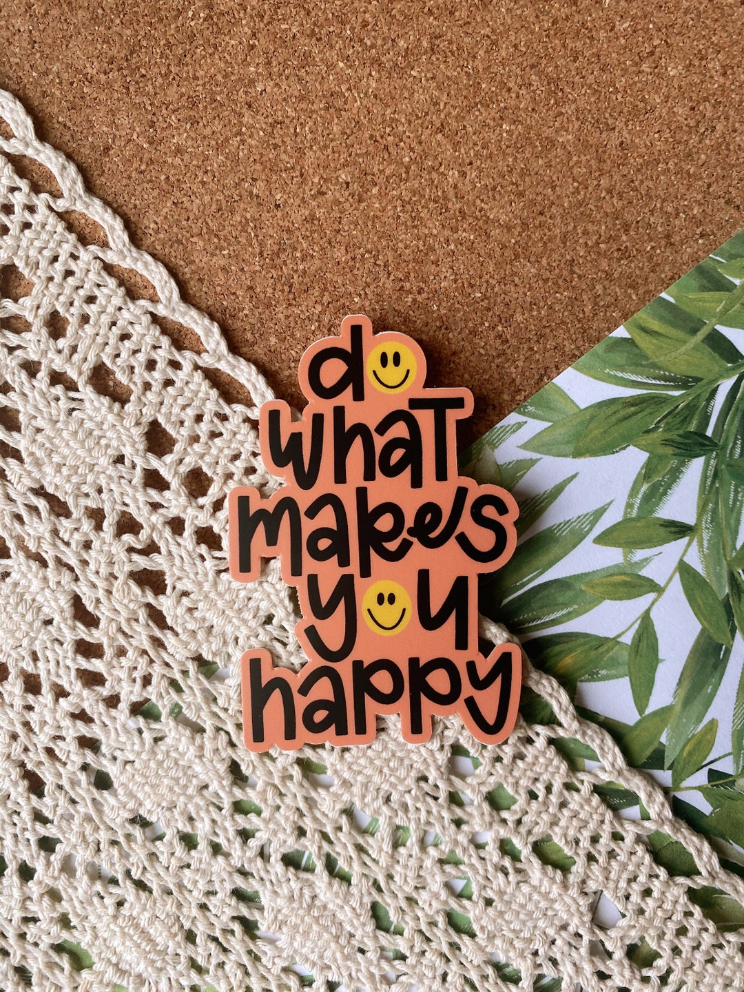 Do What Makes You Happy Sticker | Hand Lettering Sticker | Sticker for ...