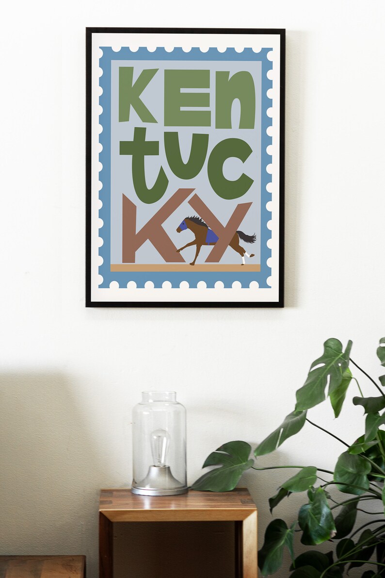 Kentucky Stamp Poster Digital Download Wall Art Digital - Etsy