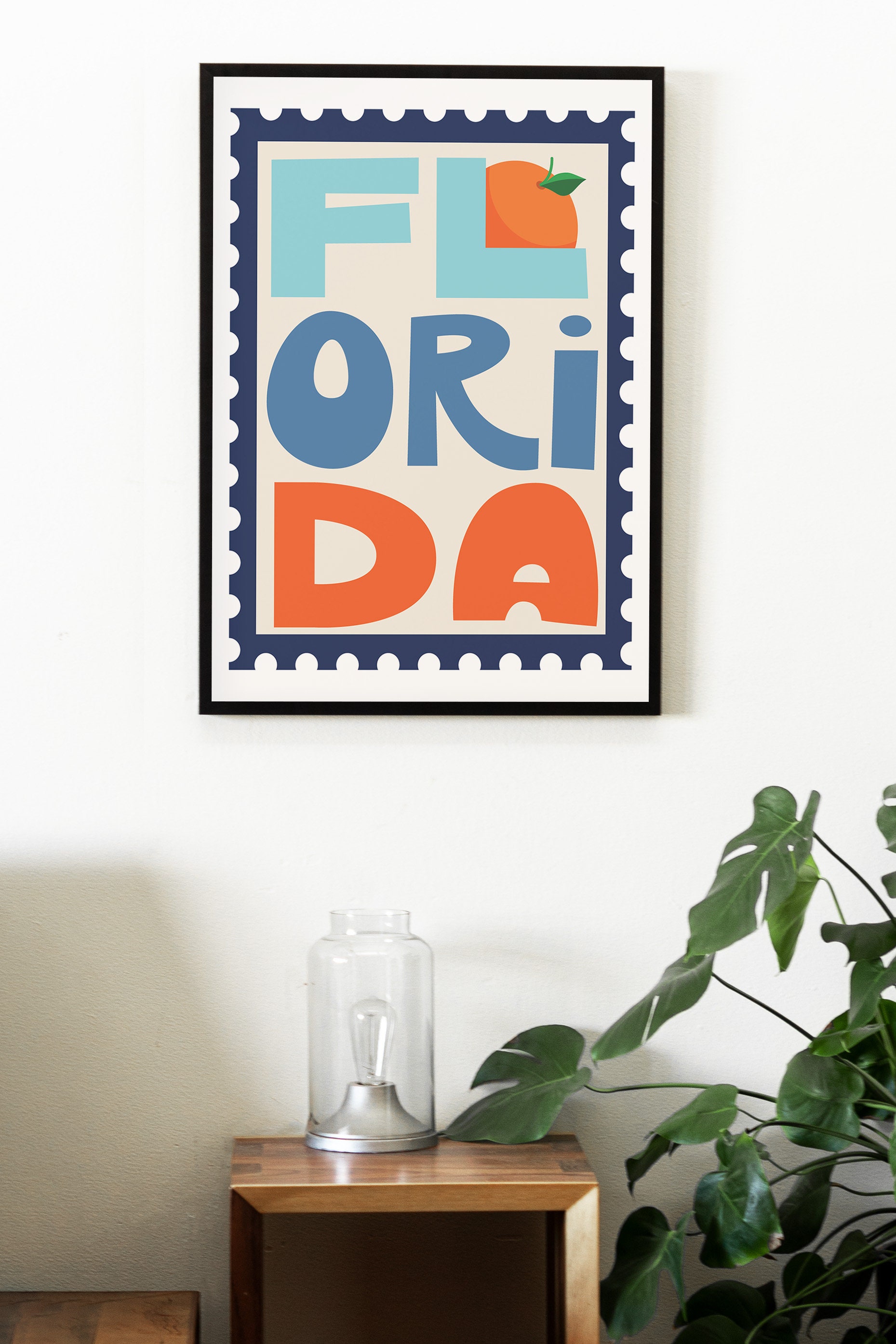 Florida Stamp Poster, Digital Download Wall Art, Digital Prints, Art ...