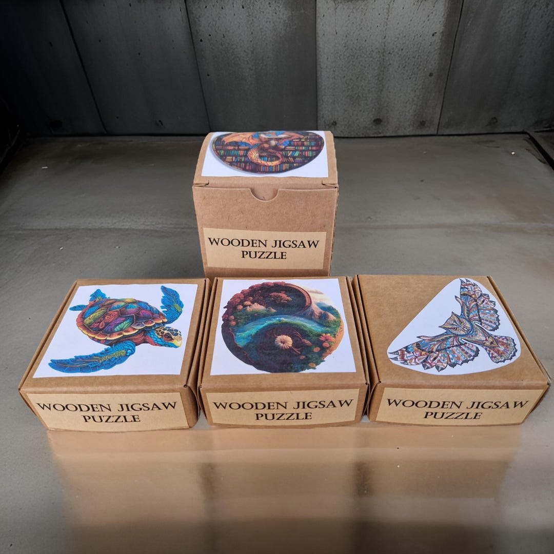 Wooden Animal & Nature Puzzles Small Jigsaw Puzzles From Eco Wood - Etsy
