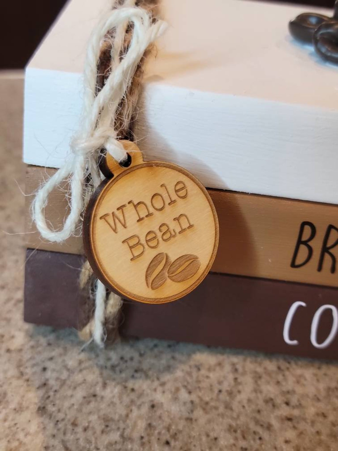 Coffee Mini Book Stack Coffee Bar Coffee Decor Farmhouse - Etsy