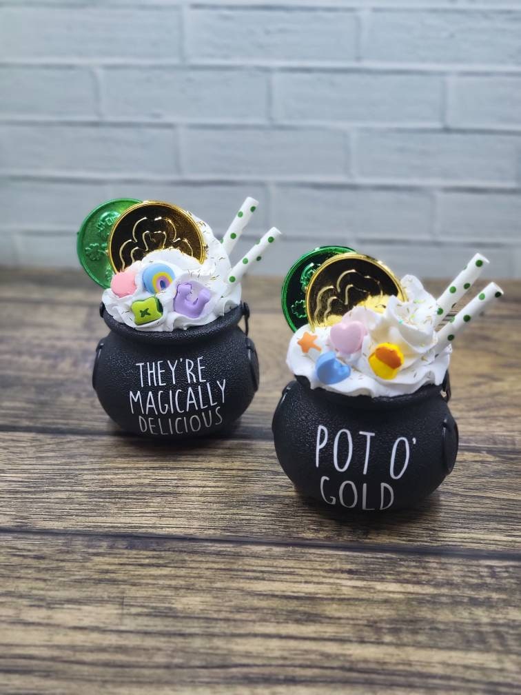 St. Patricks Day Pot of Gold St Patricks Decor St Pattys - Etsy