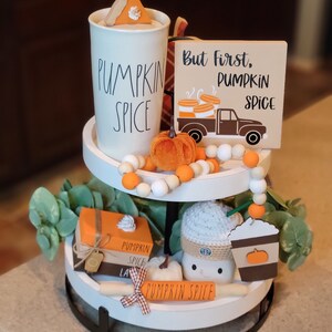 Pumpkin Spice Latte Mini Book Stack, Coffee Bar, Fall Decor, Fall ...
