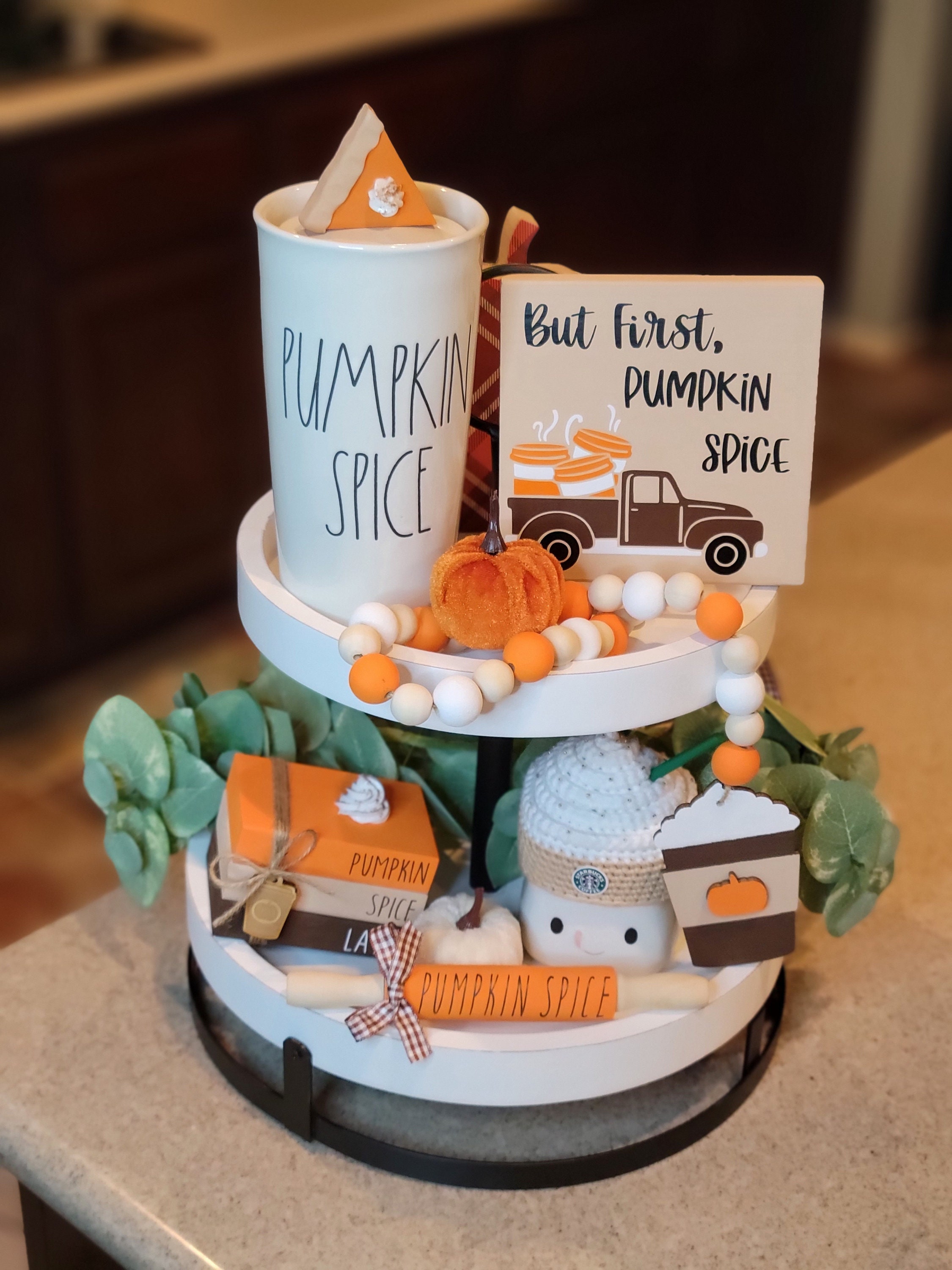 Pumpkin Spice Latte Mini Book Stack Coffee Bar Fall Decor - Etsy