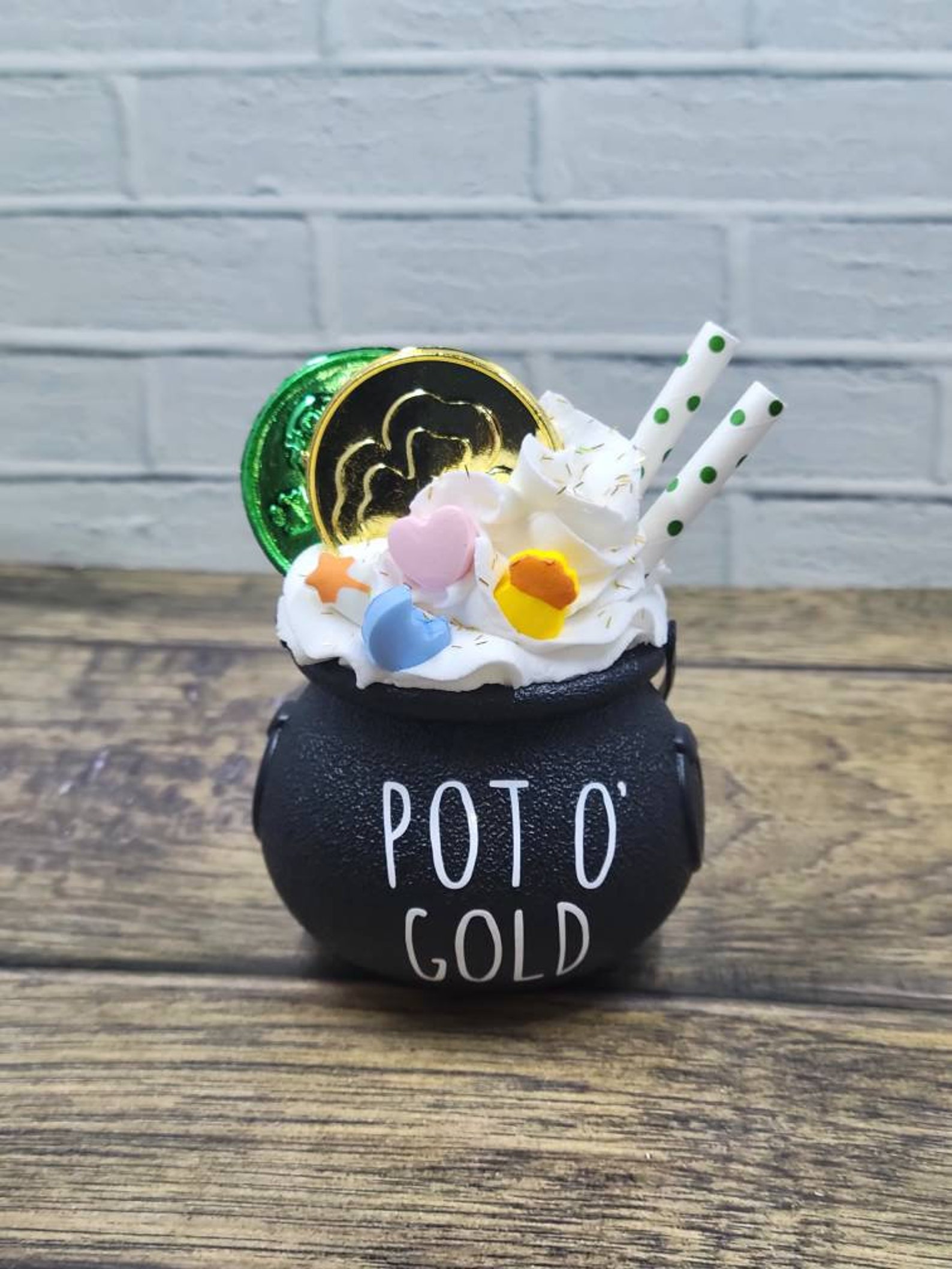 St. Patricks Day Pot of Gold St Patricks Decor St Pattys - Etsy