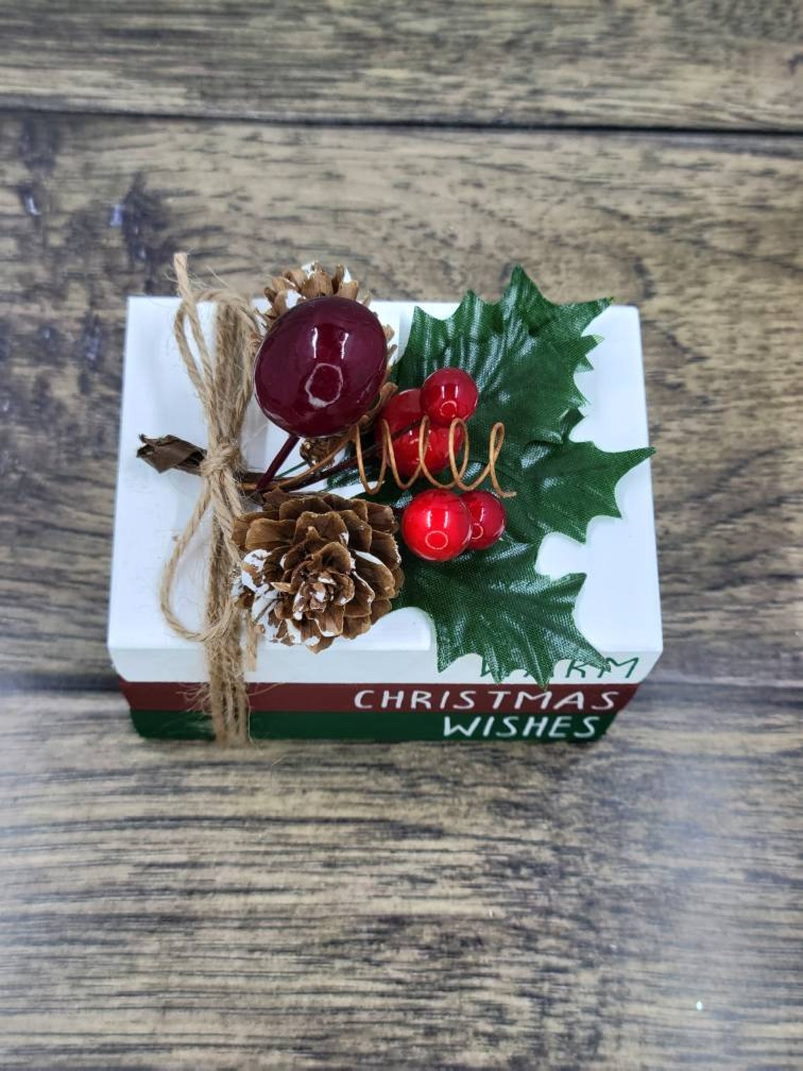 Christmas Mini Book Stack Hot Cocoa Bar Christmas Decor - Etsy