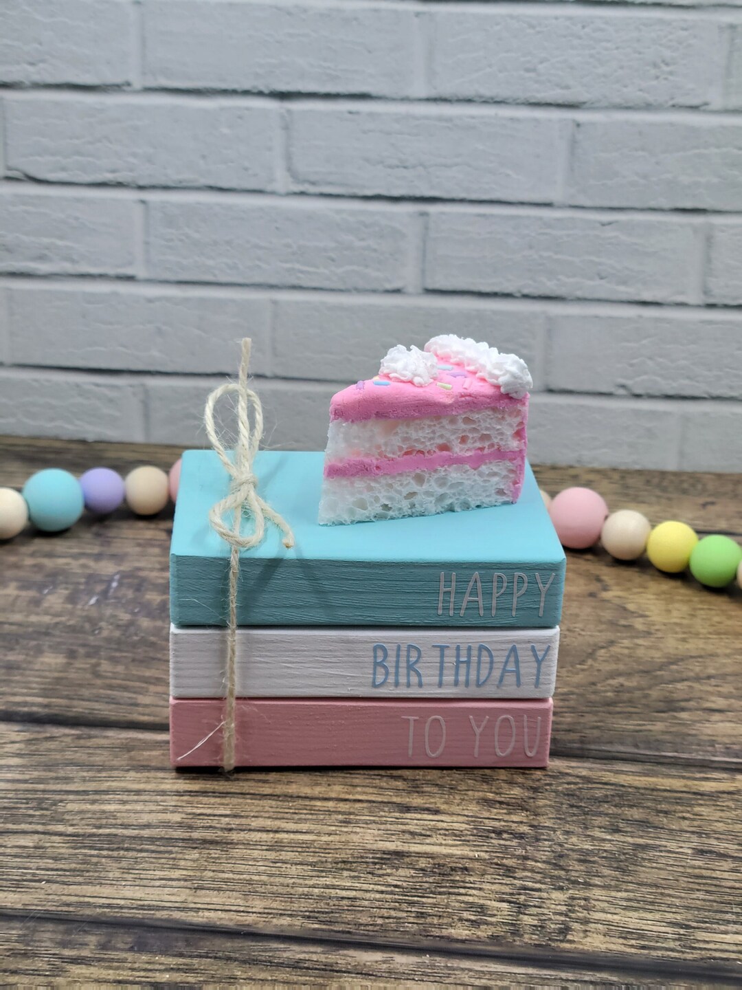 Birthday Mini Book Stack, Ice Cream Bar, Birthday Tiered Tray, Coffee ...