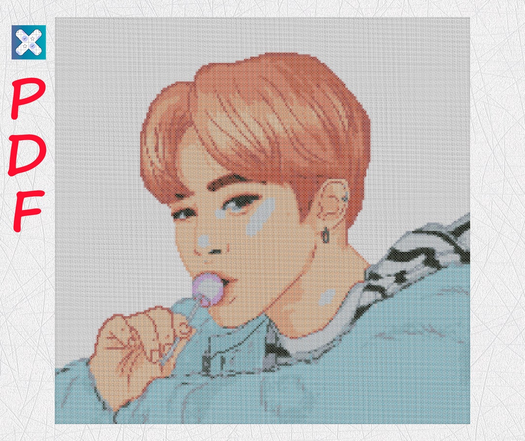 BTS Cross Stitch Pattern Bangtan Boys Embroidery PDF BTS Embroidery ...