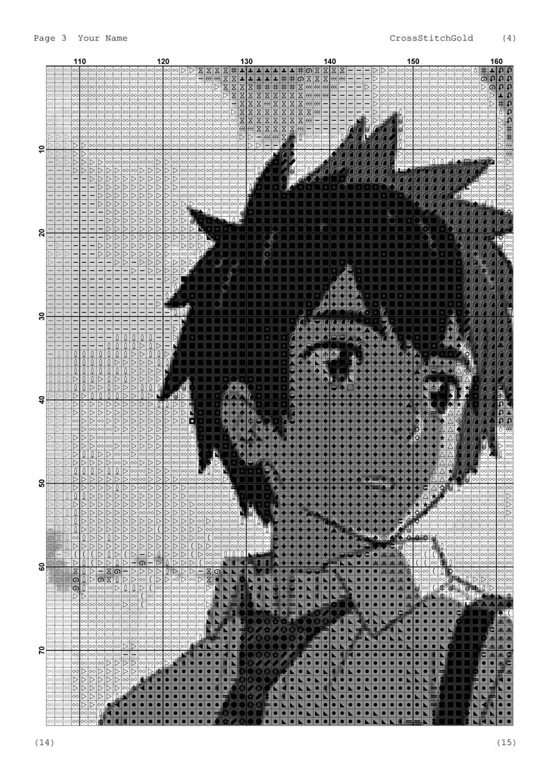 Anime Cross Stitch Pattern Lovers Anime Embroidery Pattern - Etsy