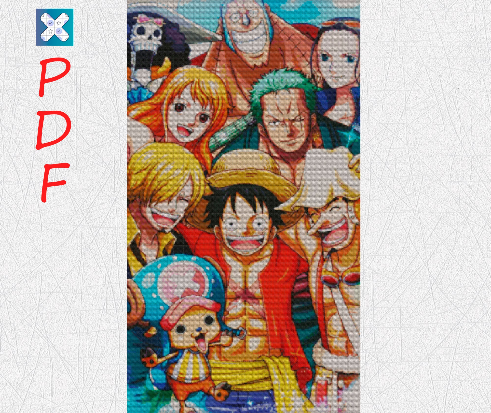 Anime Cross Stitch Pattern Anime Embroidery Pattern Japan Cross Stitch ...