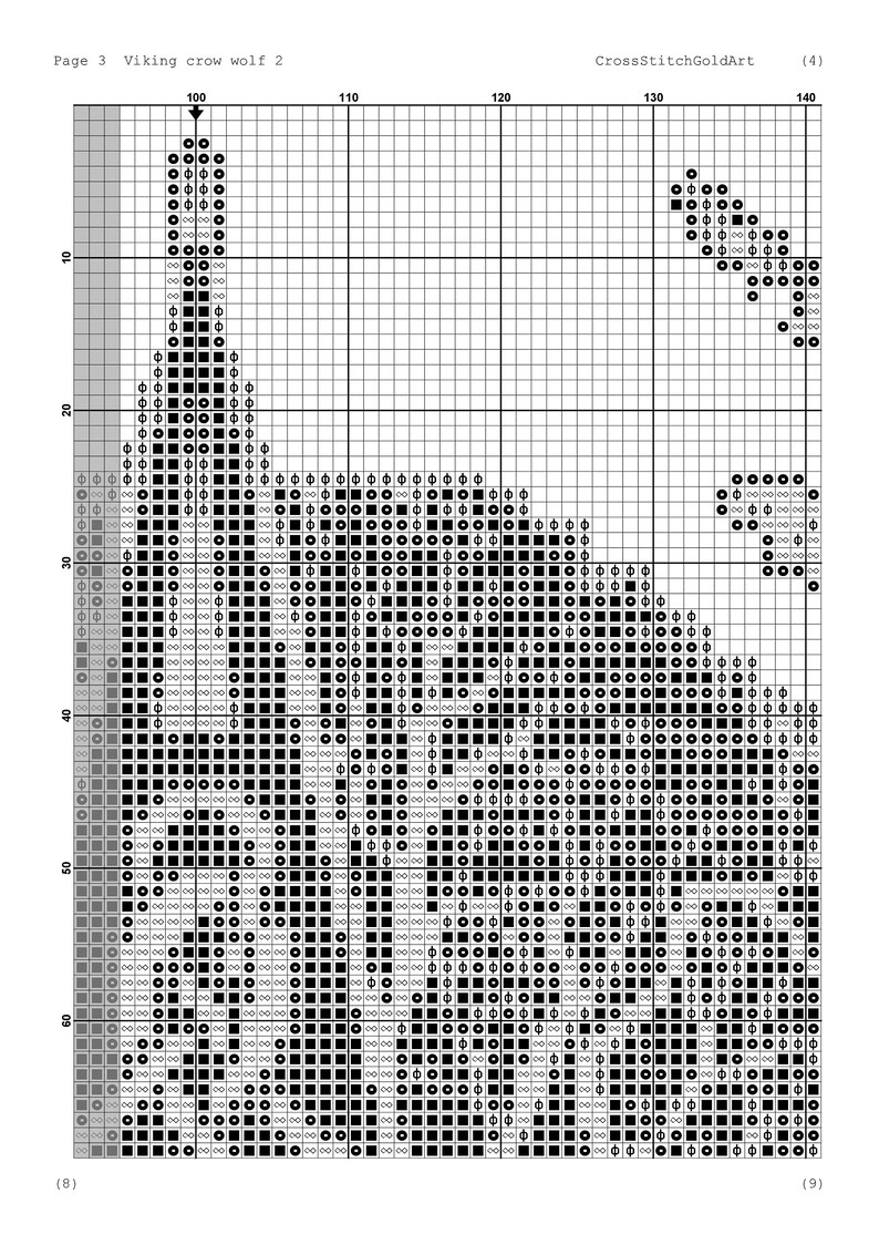 Viking Cross Stitch Pattern for Beginners Celtic Ornament Cross Stitch ...