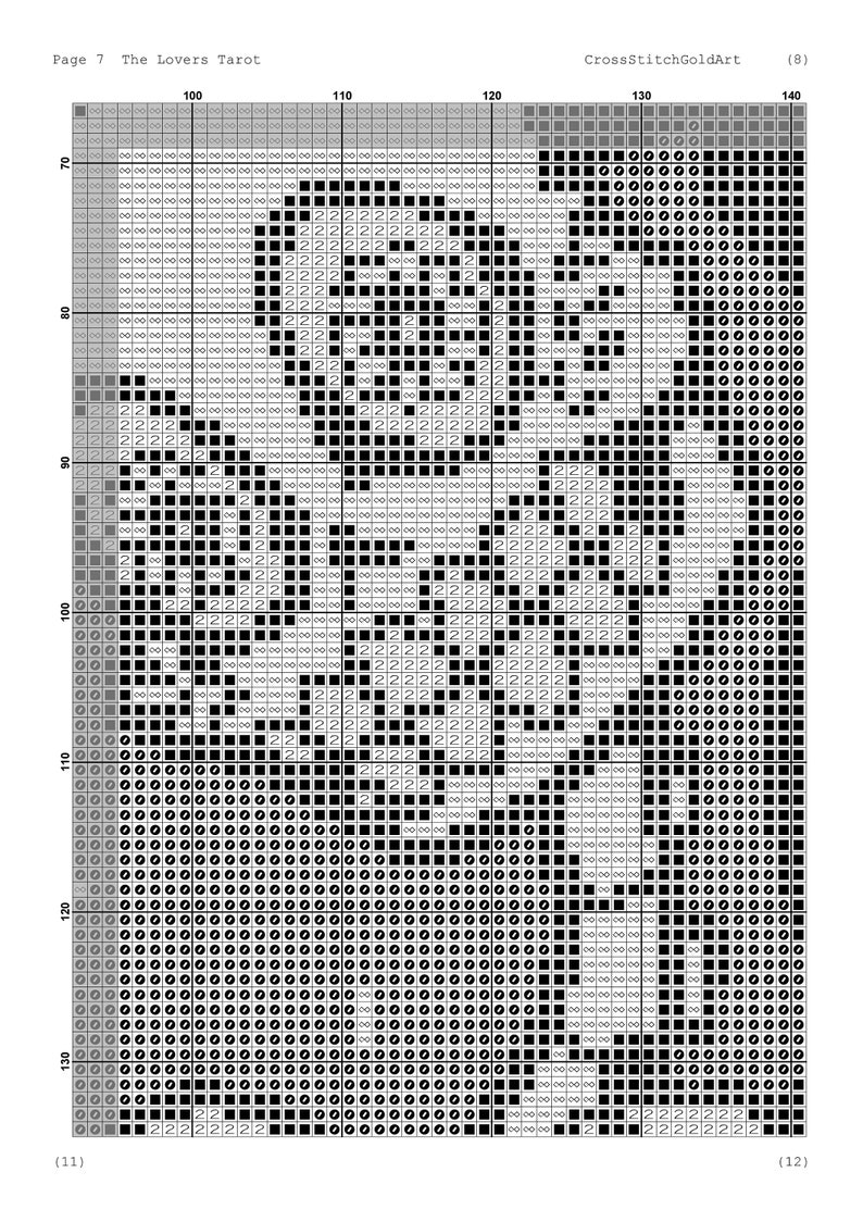 Tarot Cards Cross Stitch Pattern Aztec Tarot Cross Stitch PDF Black ...