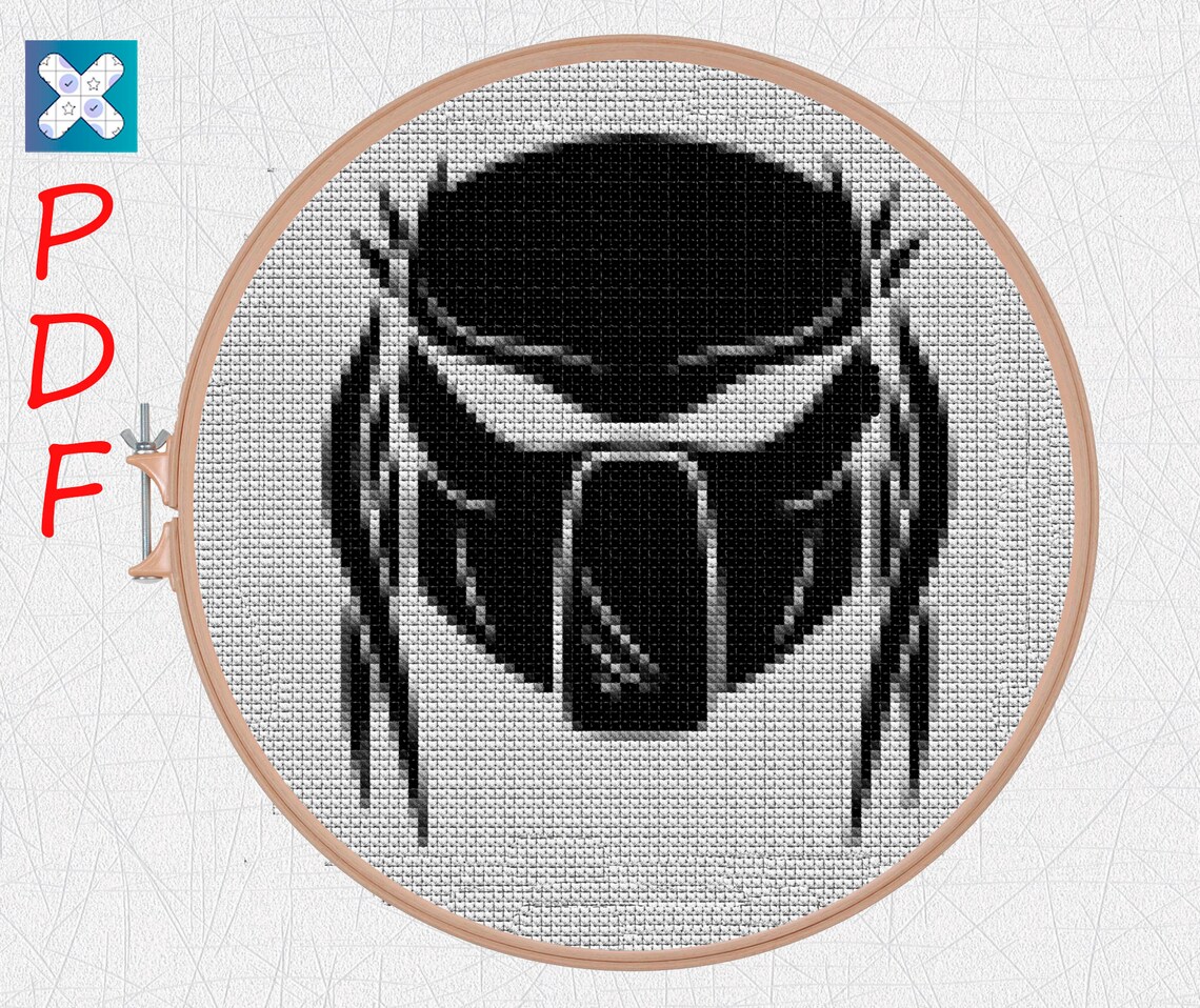 Predator Cross Stitch Pattern for Beginners PDF X-stitch - Etsy