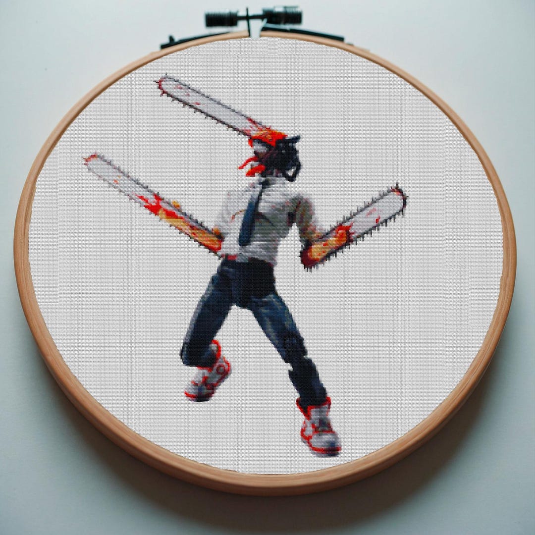 Modern Japanese Anime-inspired Cross Stitch & Embroidery Pattern PDF ...