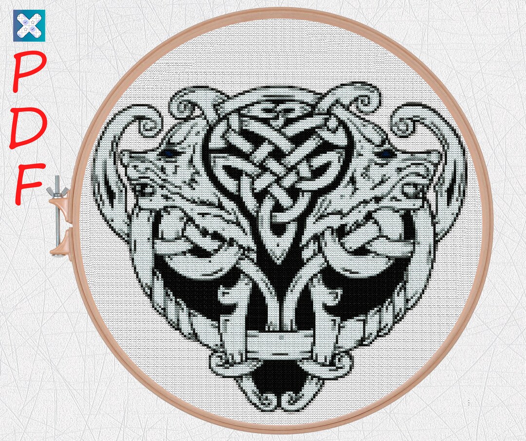 Viking Cross Stitch Pattern Celtic Ornament Cross Stitch Pattern PDF X ...