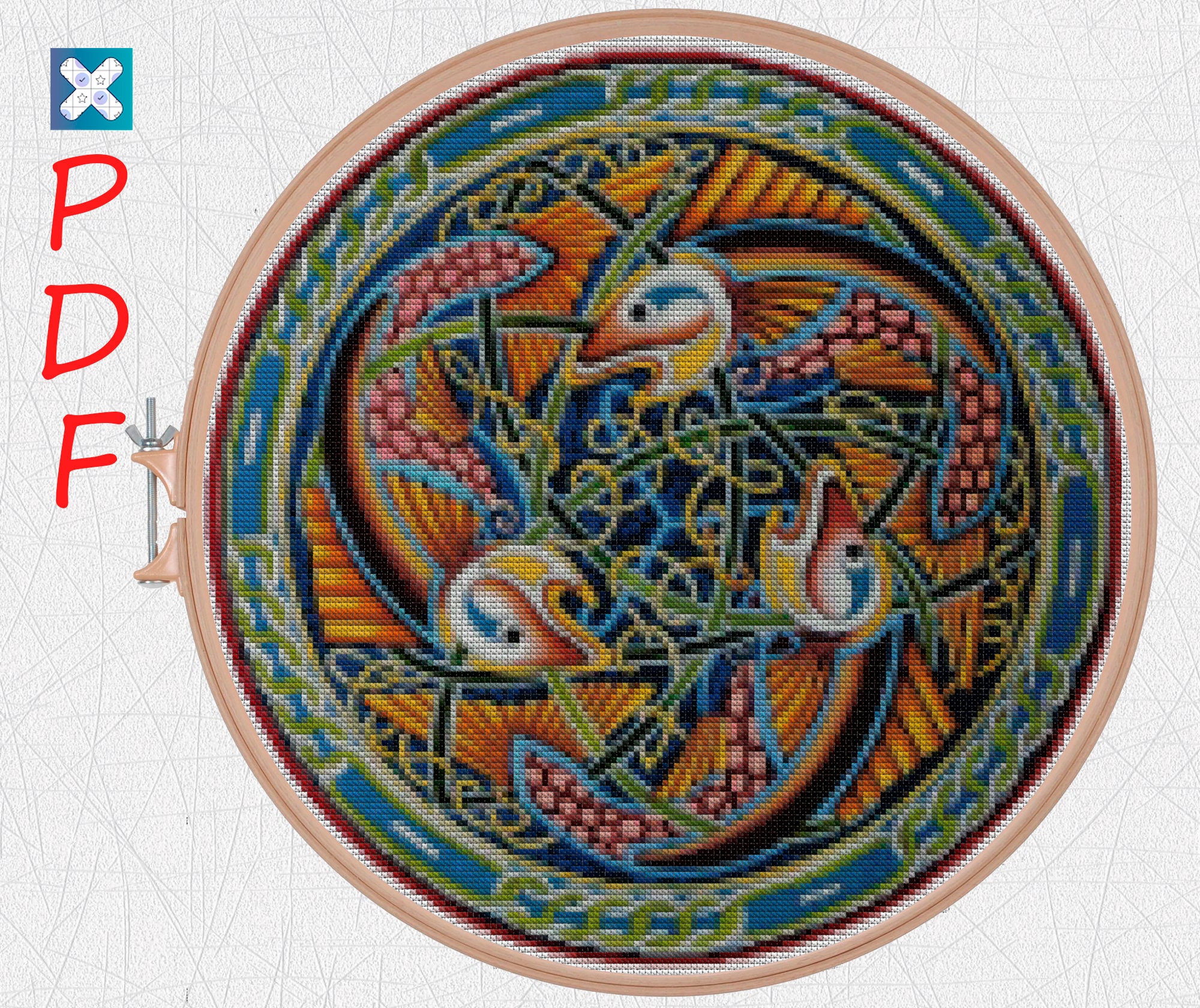 Viking Cross Stitch Pattern Celtic Ornament Cross Stitch Pattern PDF X ...