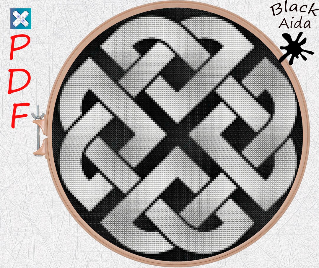 Viking Cross Stitch Pattern for Beginners Asatru Cross Stitch Pattern ...