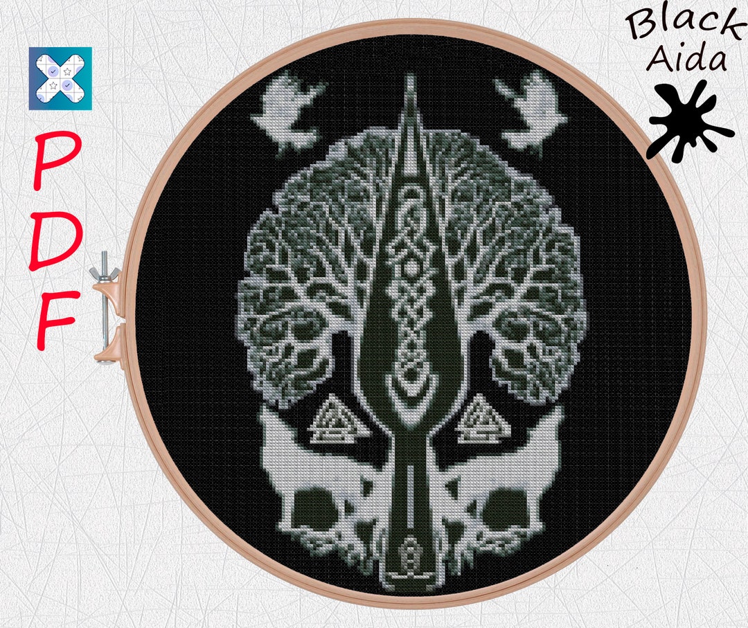 Viking Cross Stitch Pattern for Beginners Celtic Ornament Cross Stitch ...