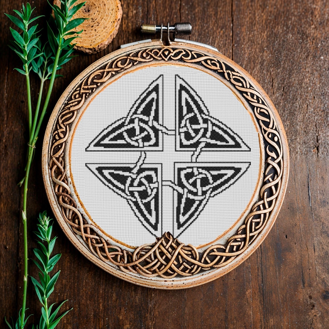 Norse Viking Cross Stitch Pattern: Beginner-friendly Asatru Ornament ...