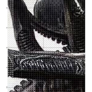 Alien Cross Stitch Pattern Xenomorph Alien Embroidery Aliens Scary ...