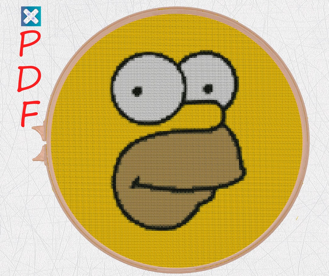 Simpson Family Cross Stitch Pattern for Beginners Simpson Funny Cross ...
