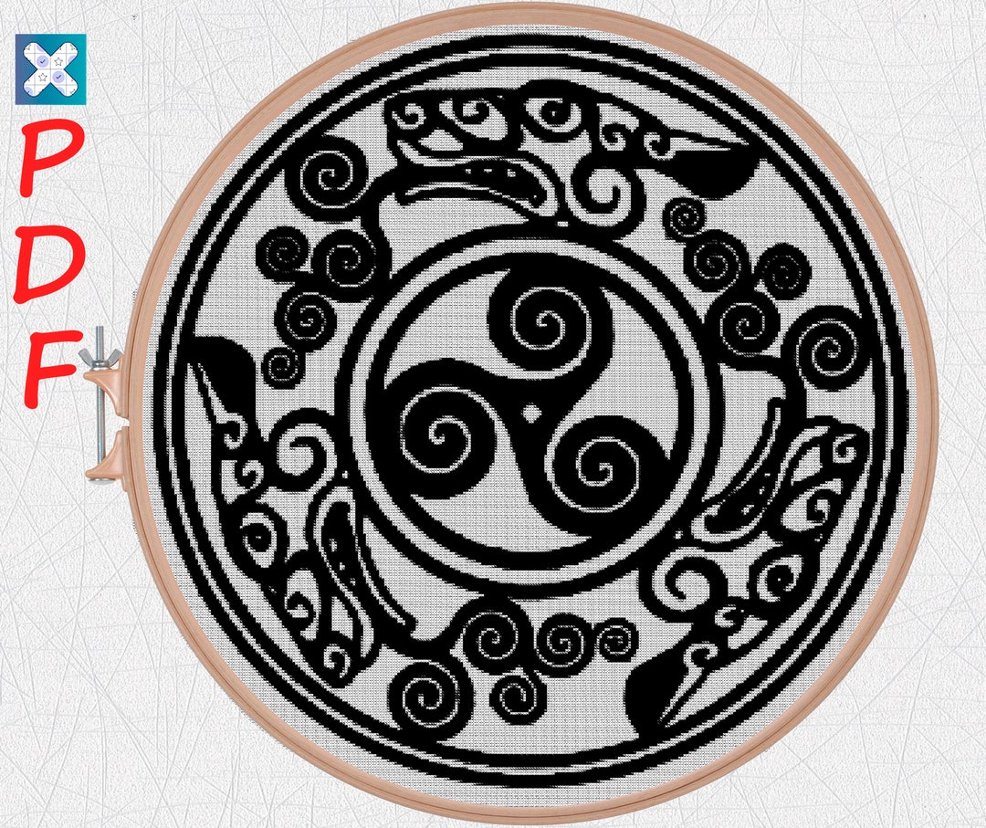 Viking Cross Stitch Pattern for Beginners Asatru Cross Stitch Pattern ...